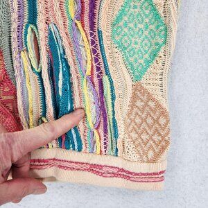 COOGI | Sweaters | Vintage Coogi Sweater Womens Ss Xs Pastel Colorful ...
